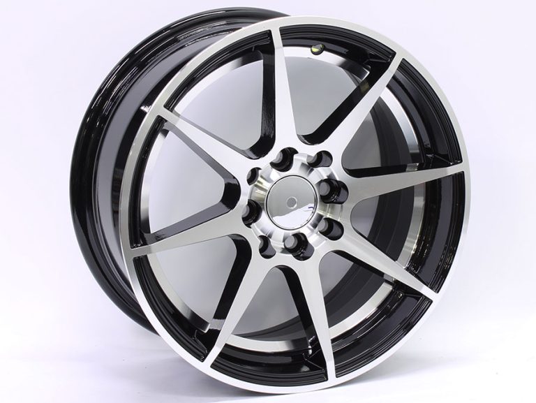 15″ A1 Orbit 4/100 & 4/114 Black Machine Face Alloy Wheels – Wheel Exchange